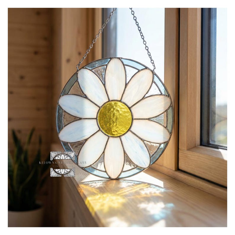 Stained Glass Daisy Pattern - Etsy