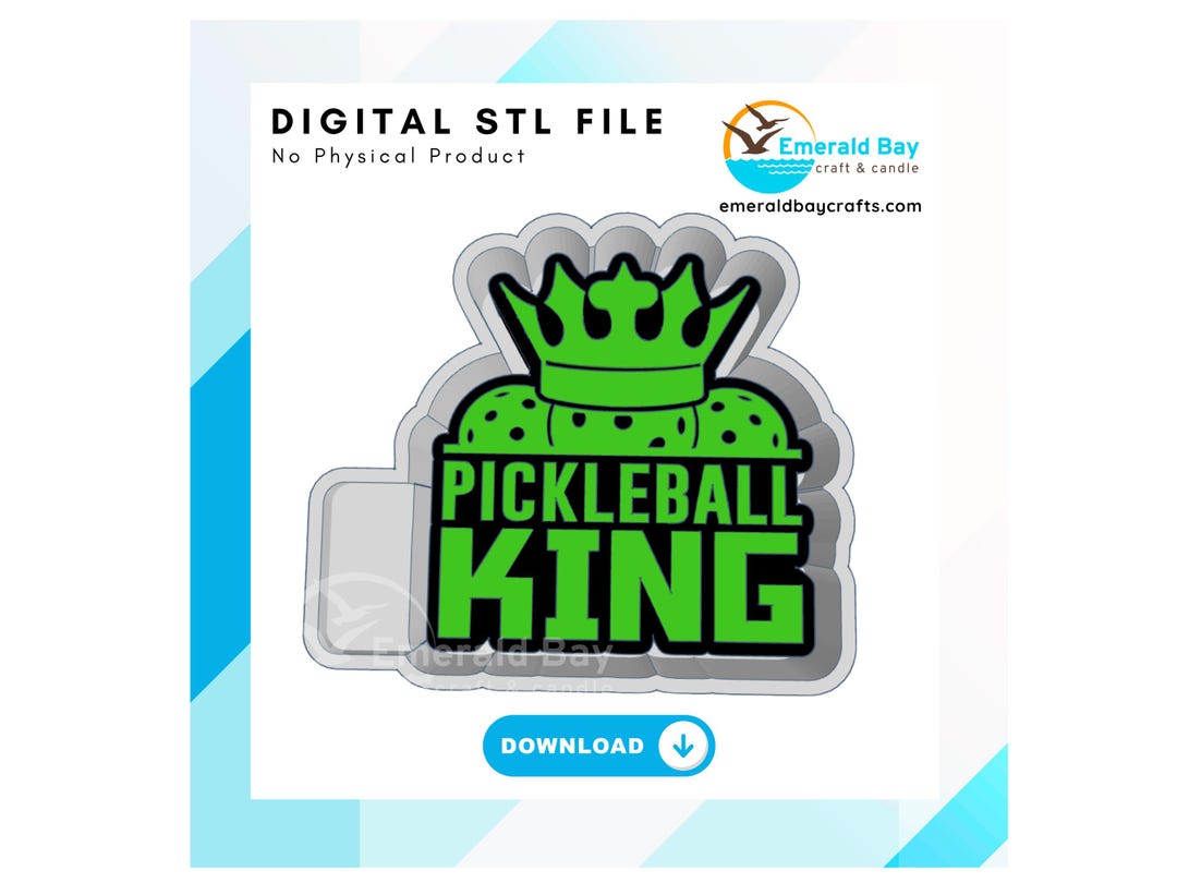 Pickleball King Freshie STL File, Freshie Blank, Mold Housing, 3D ...