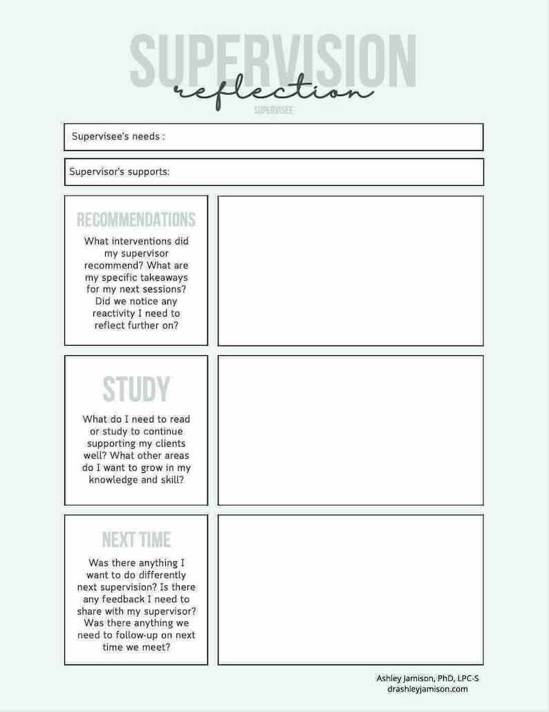 Clinical Supervision: A Quick Guide - Etsy