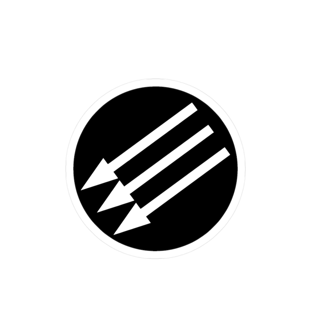 Three Arrows Anti-nazi Decal, Anti-fascist Vinyl Sticker, Political ...
