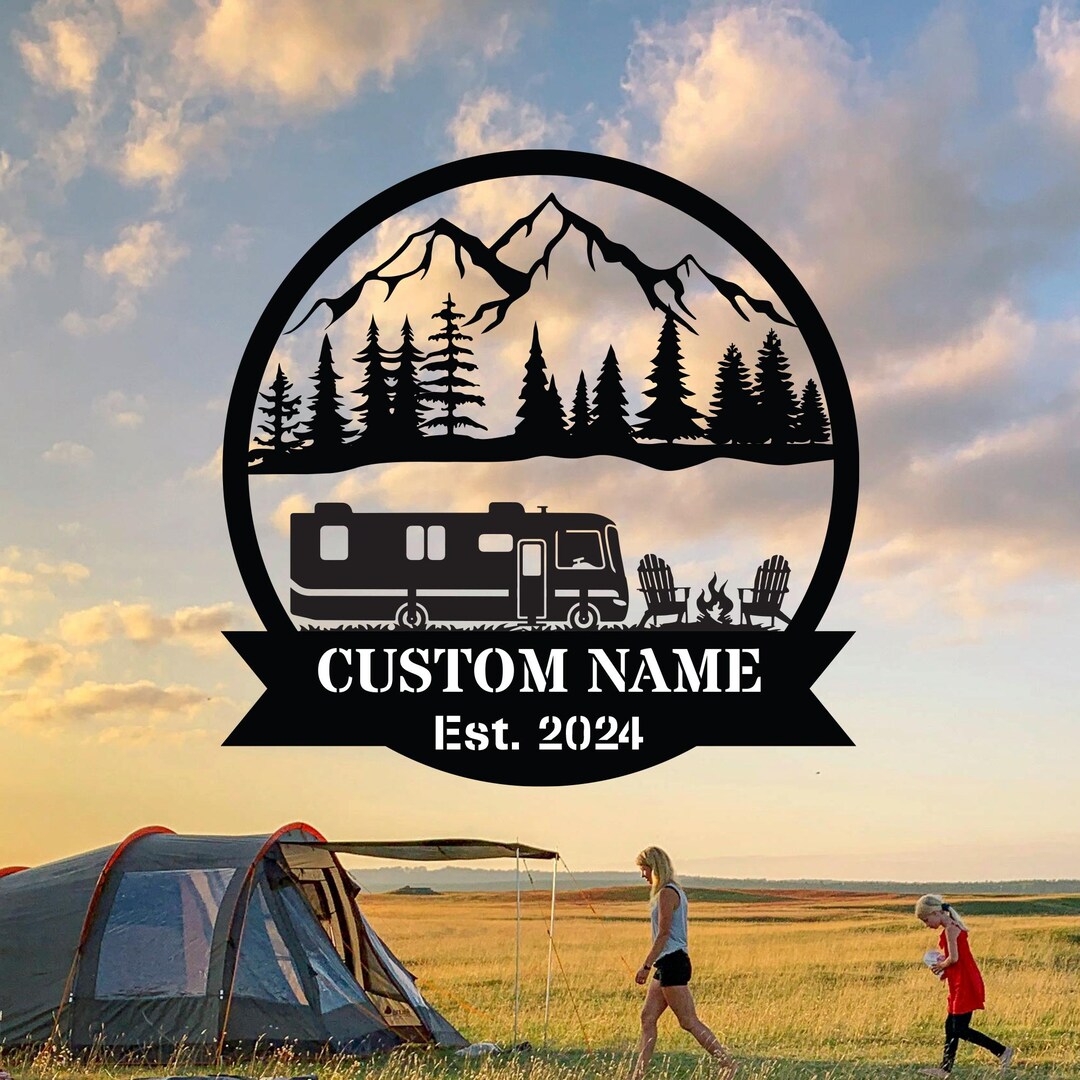 Custom Camper Metal Sign,rv Wall Art for Outdoor Lovers,rv Camping Wall ...