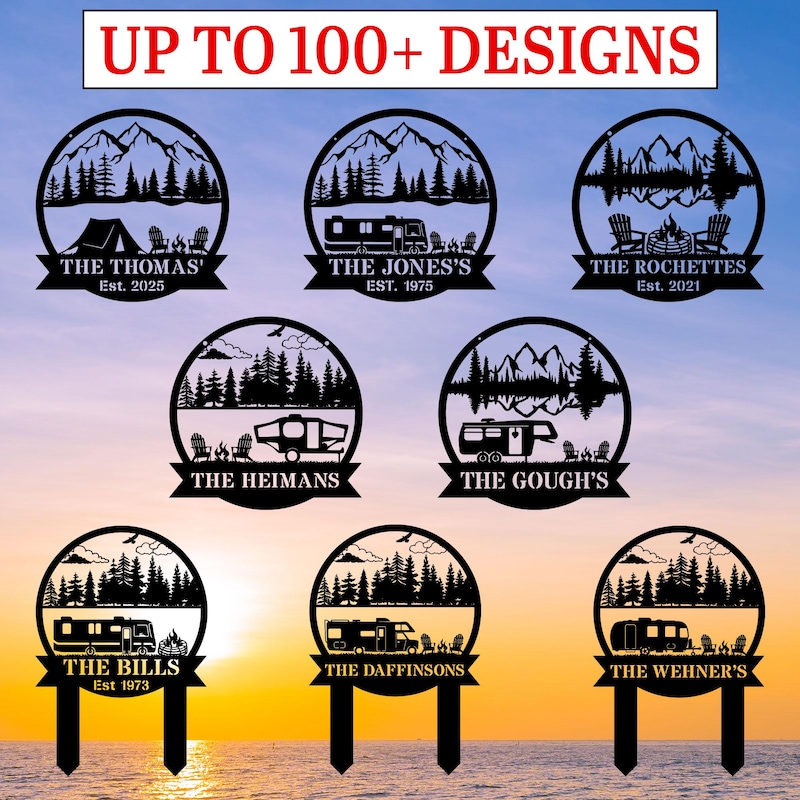 Metal Signs Campers - Etsy UK