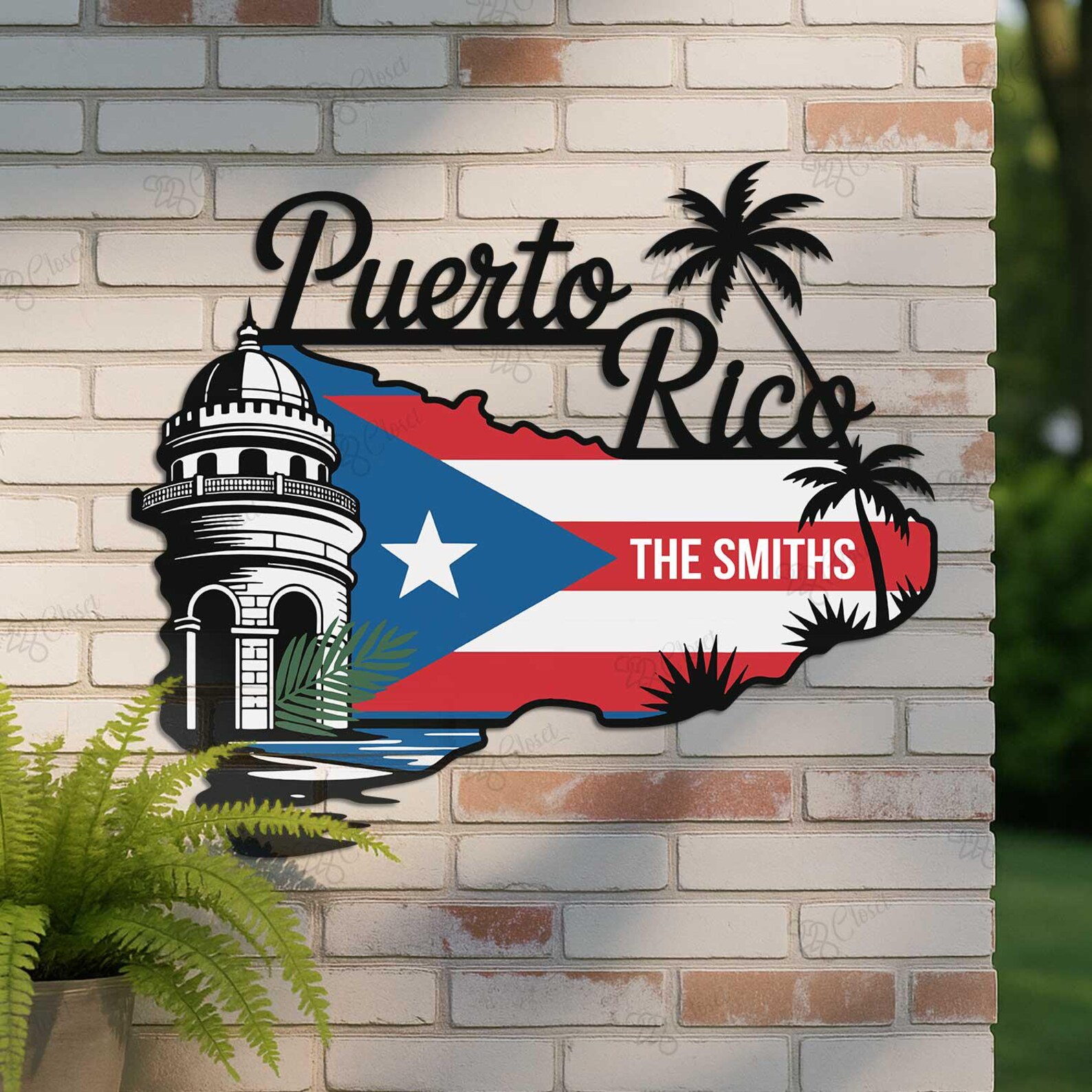 Custom Puerto Rico Map Sign,puerto Rico Flag Wall Art,puerto Rico Metal ...