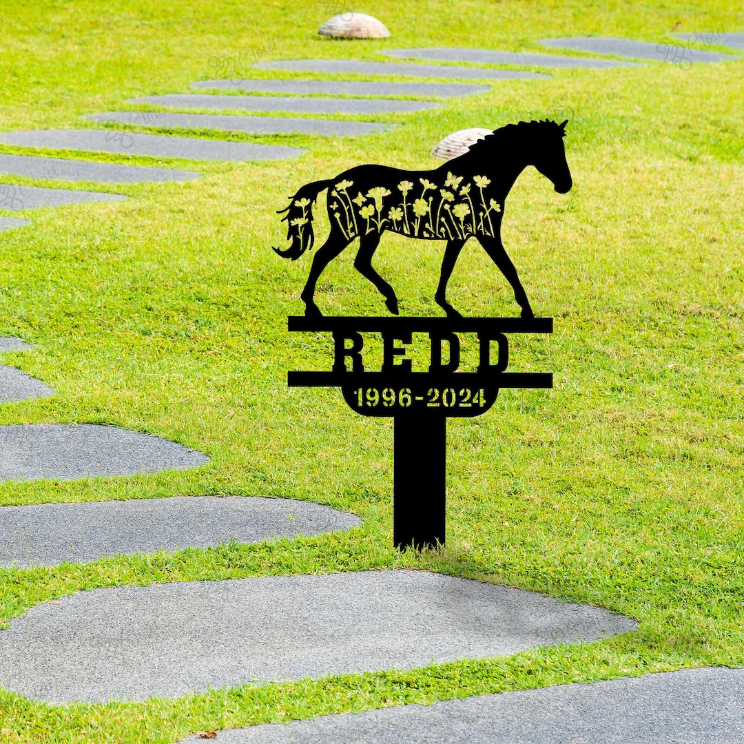 Custom Horse Grave Marker Sign,horse Memorial Sign,horse Loss Memorial ...
