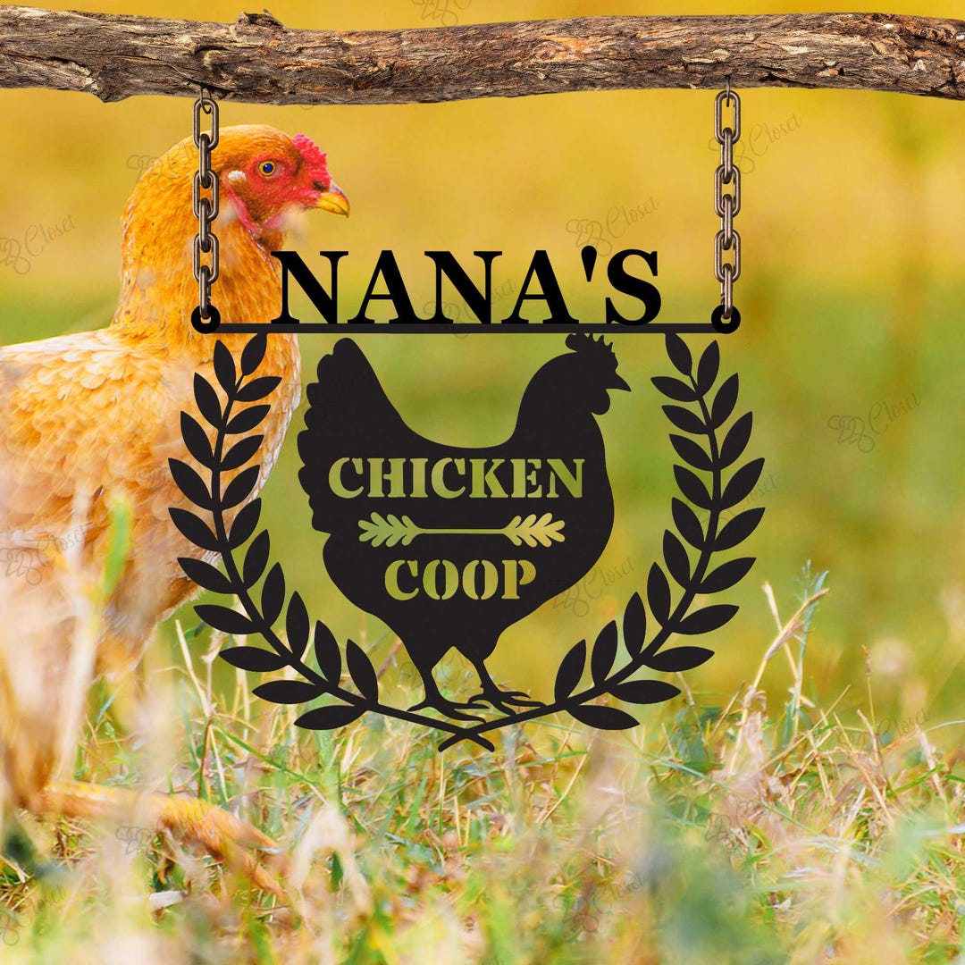 Custom Chicken Farm Sign, Our Little Coop Metal Sign, Hen House Coop ...
