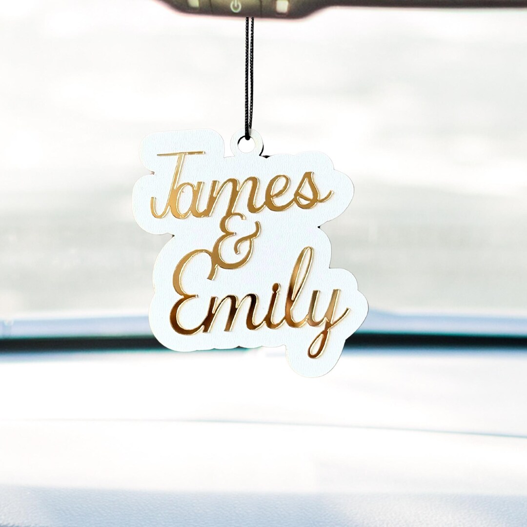 Personalized Rearview Mirror Ornament-gift for Husband-name Ornament ...