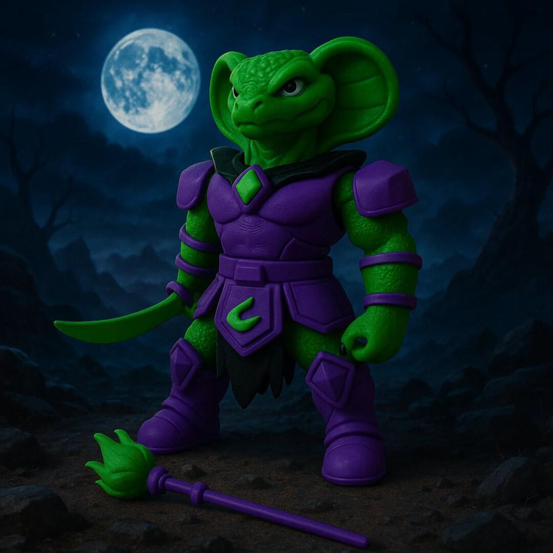 Cobra Sorcerer - Armored Serpent Mage Figurine - Etsy