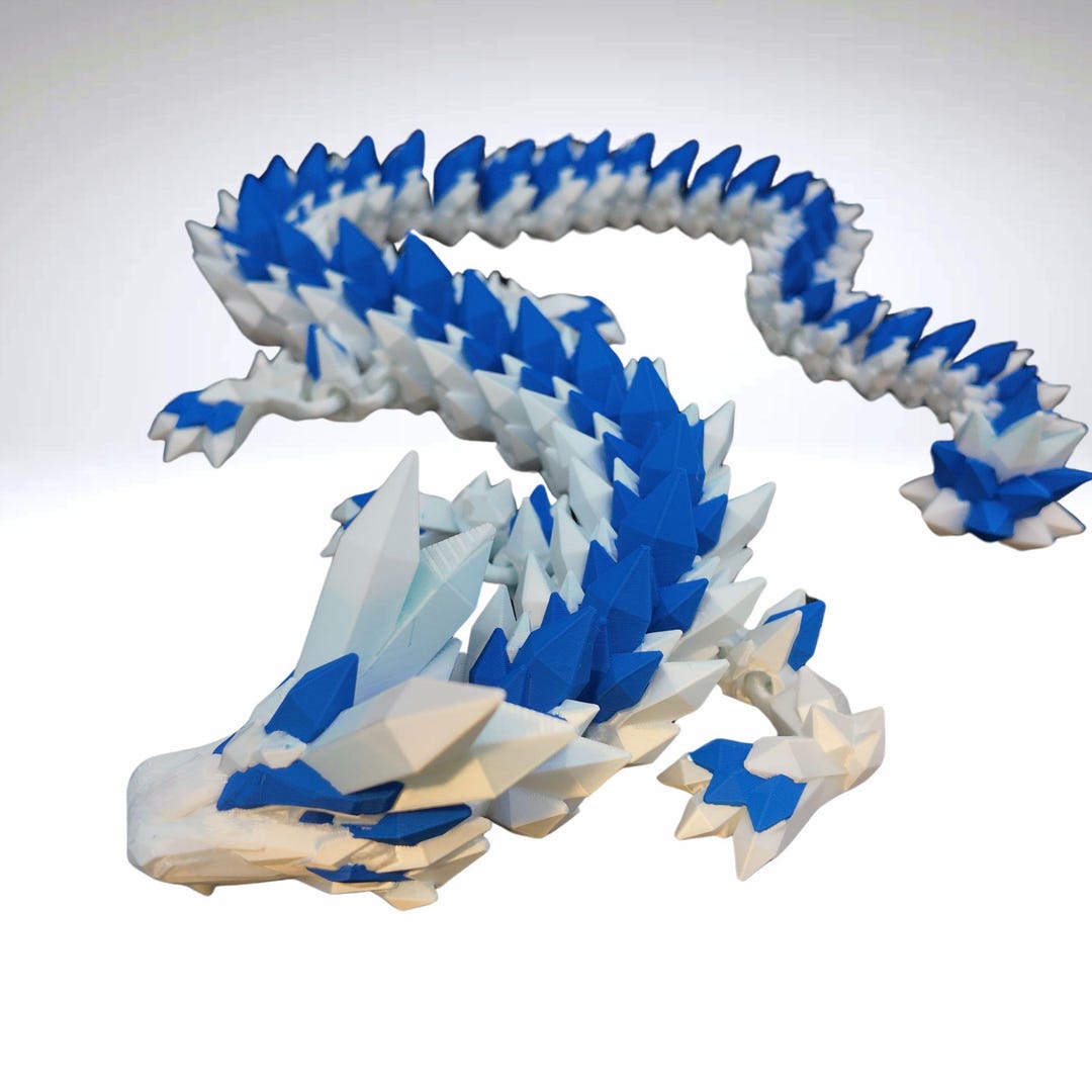 Articulating Crystal Dragon Fidget Toy: 33" Collectible Figurine - Etsy