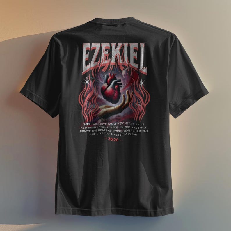 A New Heart Ezekiel 36:26 Christian T-shirt – Faith-based Apparel - Etsy