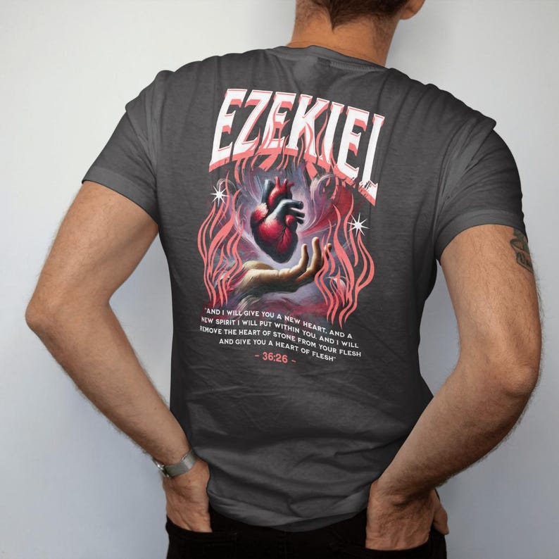 A New Heart Ezekiel 36:26 Christian T-shirt – Faith-based Apparel - Etsy
