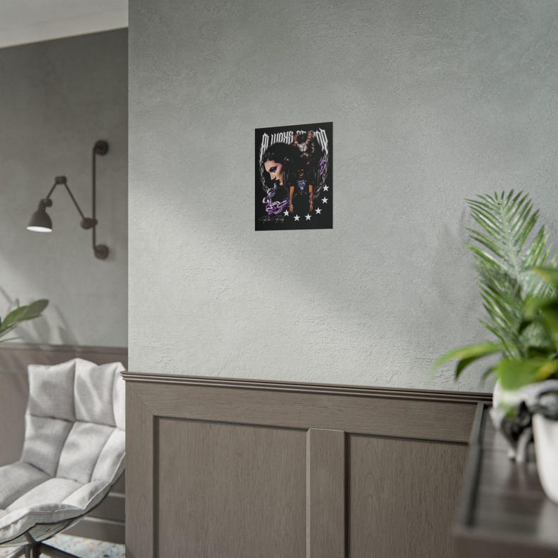 Rhea Ripley Poster, Wrestling Fan Gift, Rolled Wall Art Print, WWE ...