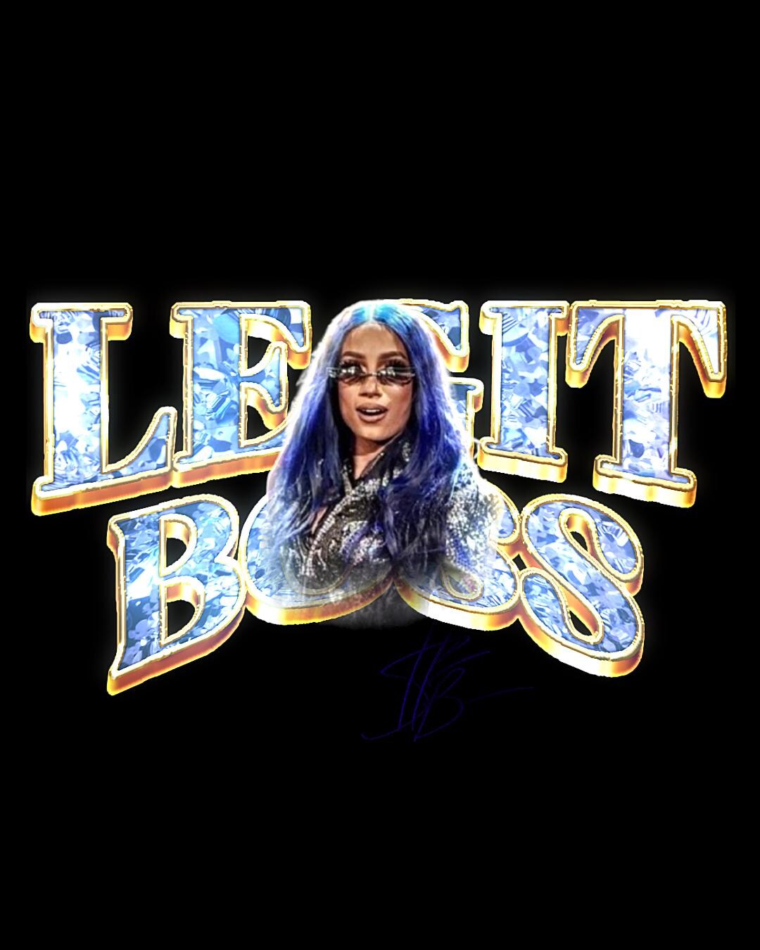 Instant Download Sasha Banks Legit Boss Wrestling PNG Digital File for ...