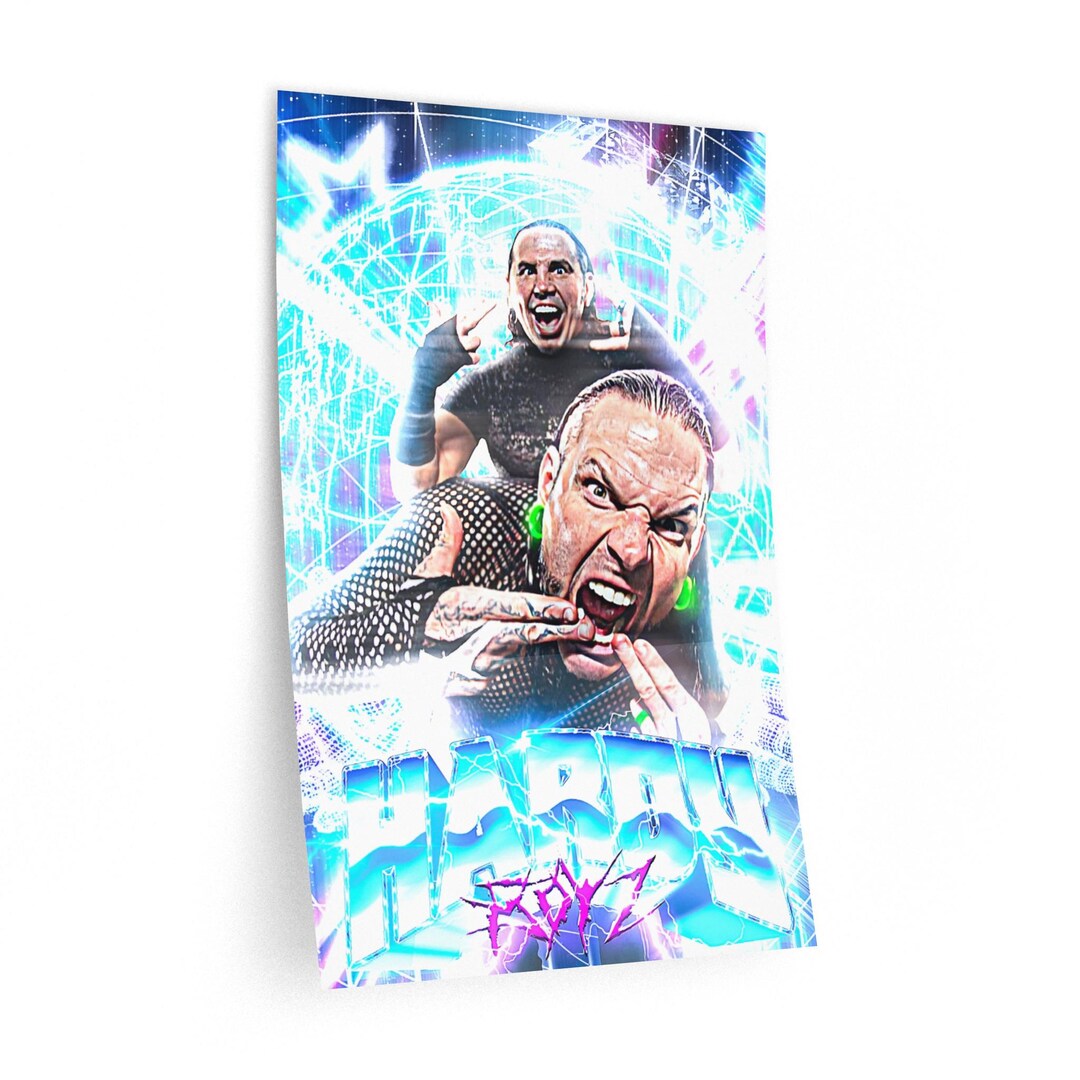 WWE Hardy Boyz Wall Decal, Wrestling Room Decor, Boys Bedroom Wall Art ...