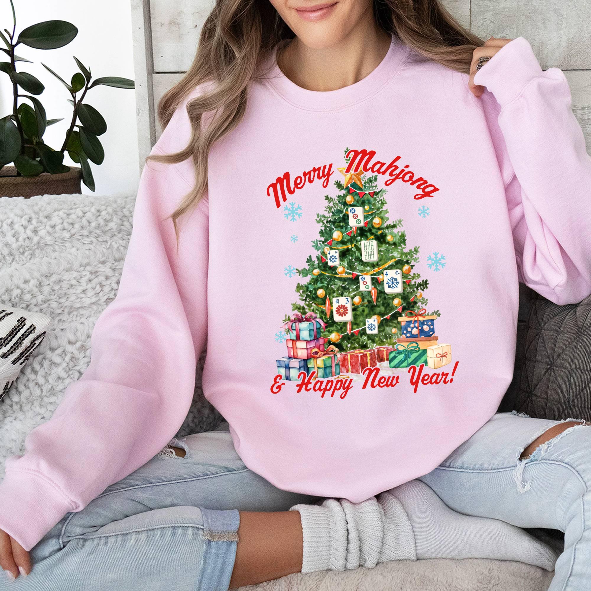 Merry Mahjong Chinoiserie Christmas Tree PNG, Funny Mahjong Christmas ...