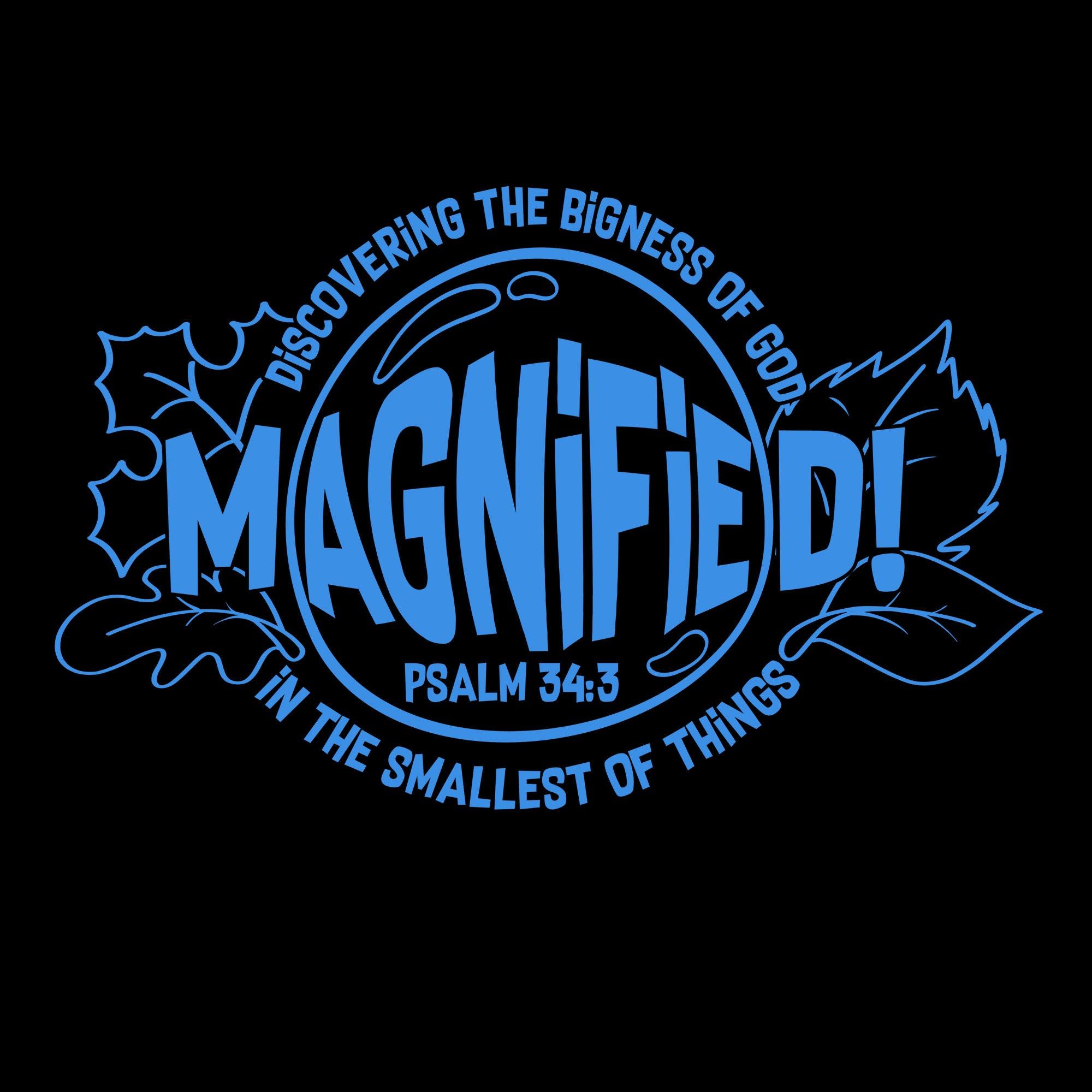 Magnified Vacation Bible School Png, VBS 2025 Png, Bible Verse Png ...