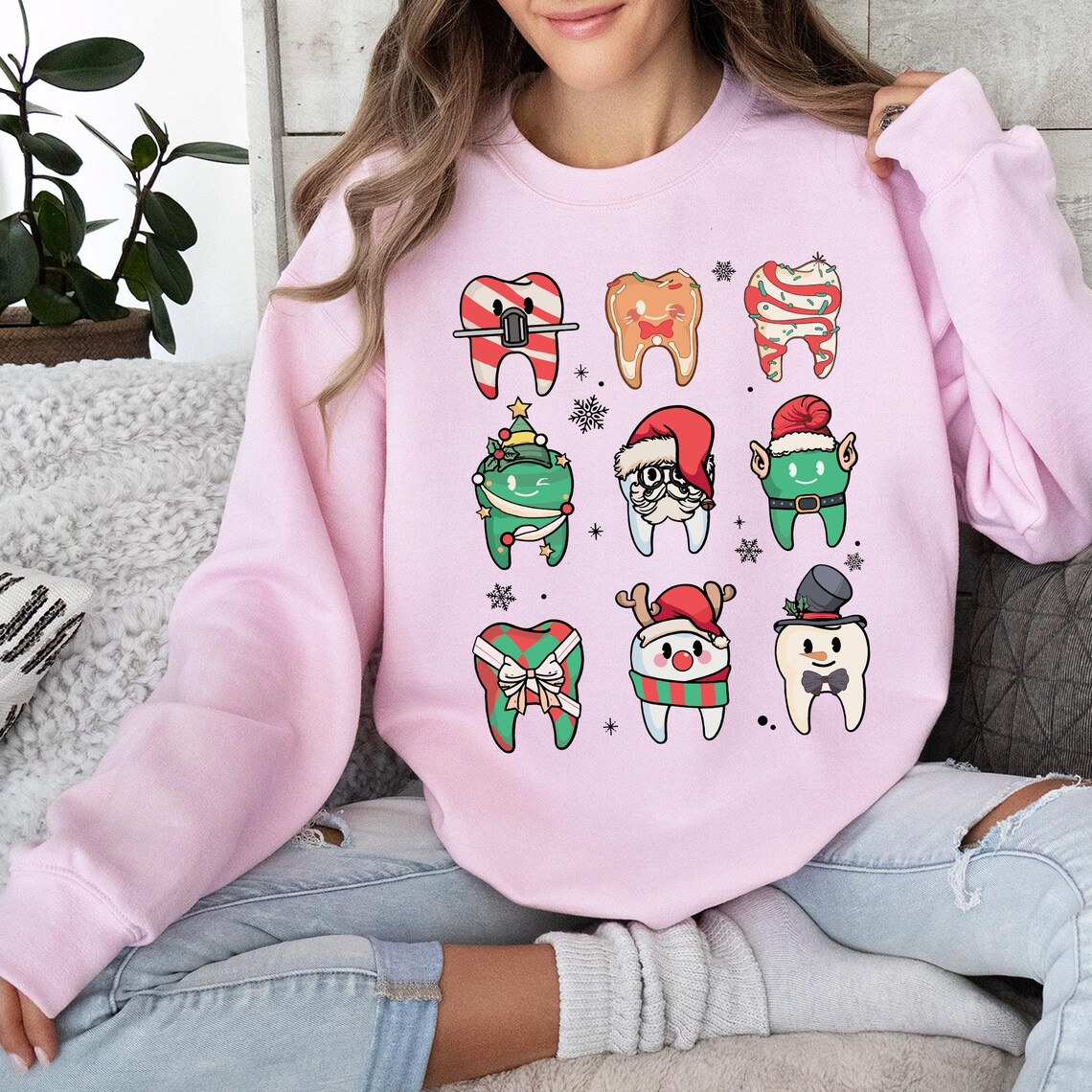 Christmas Teeth Dentist Png, Tooth Christmas Png, Dental Squad ...