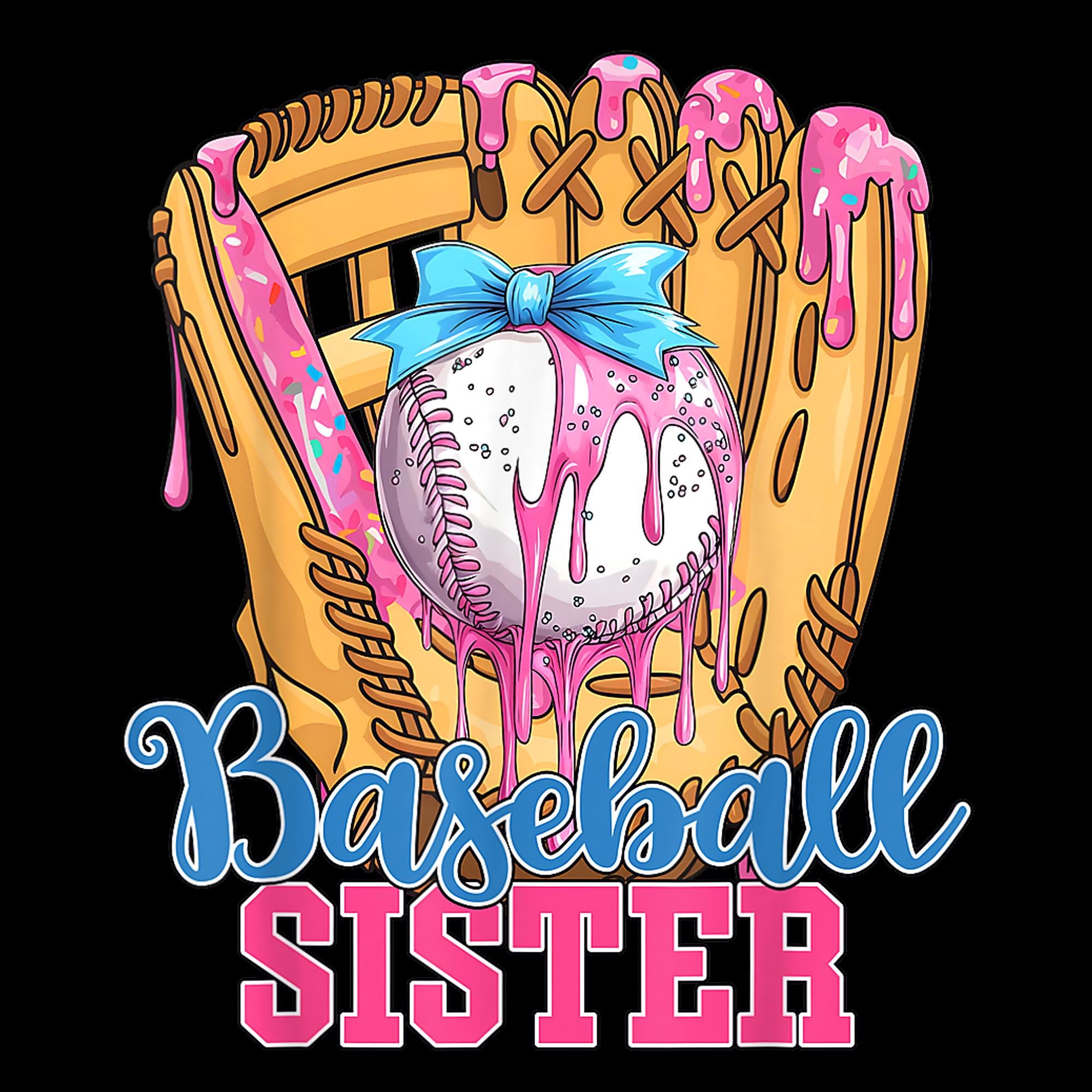 Baseball Sister Png, Ice Cream Sports Png, Dripping Baseball Png ...