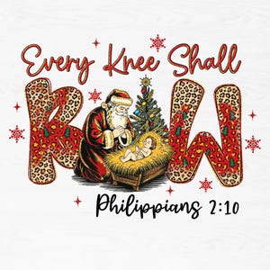 Every Knee Shall Bow PNG, Nativity Scene Png, Religious Christmas Png ...