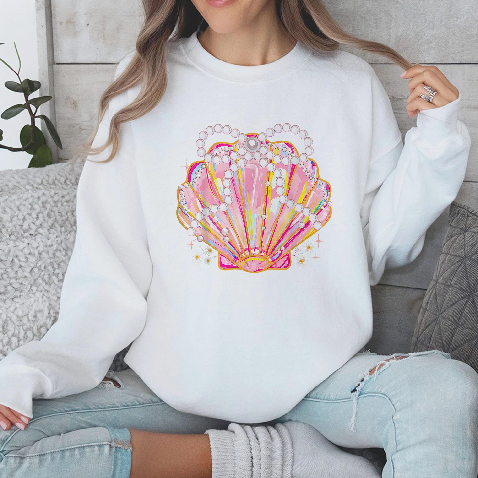 Summer Clam Coquette Png, Coquette Clam Pearl Bow Png, Preppy Summer ...
