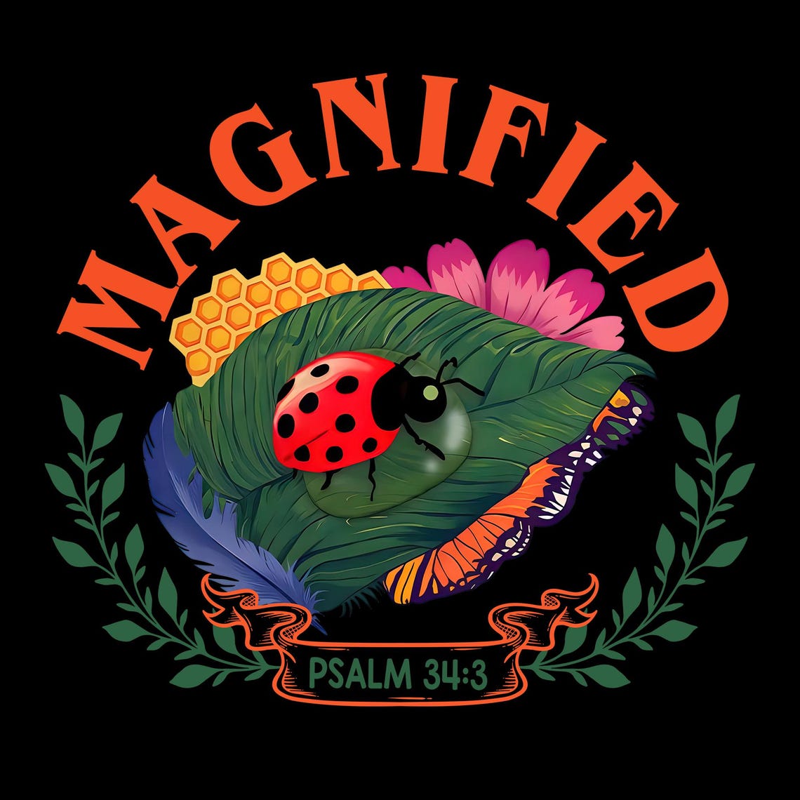 Magnified Vacation Bible School Png, VBS 2025 Png, Bible Verse Png ...