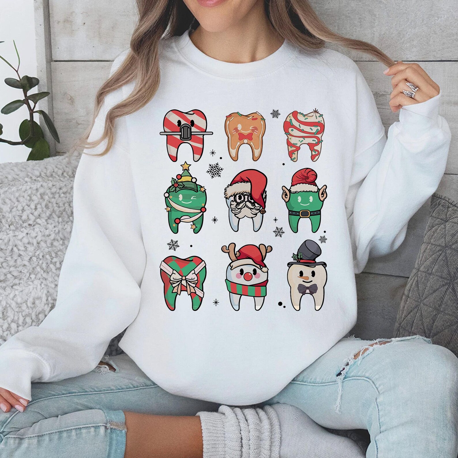 Christmas Teeth Dentist Png, Tooth Christmas Png, Dental Squad ...