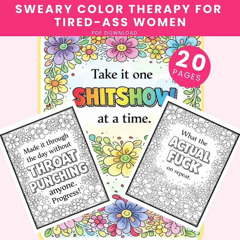 Funny Coloring Quotes - Etsy