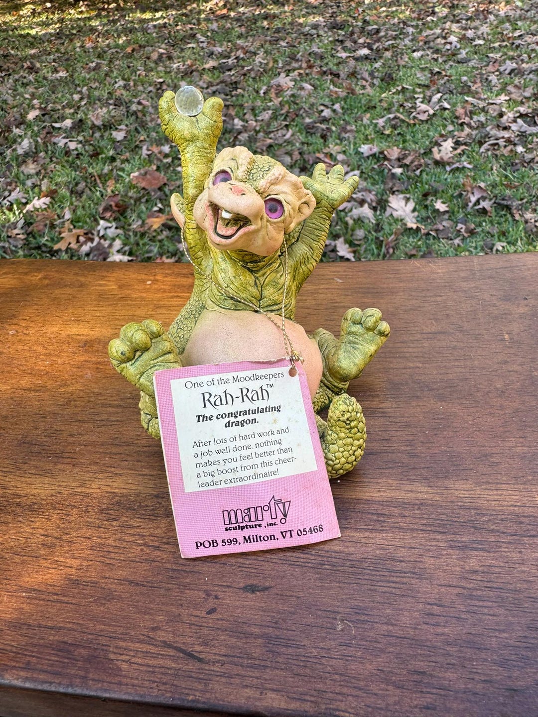 Vintage Dragon Keep Rah-rah "the Congratulating Dragon" 1988 #5154 With ...