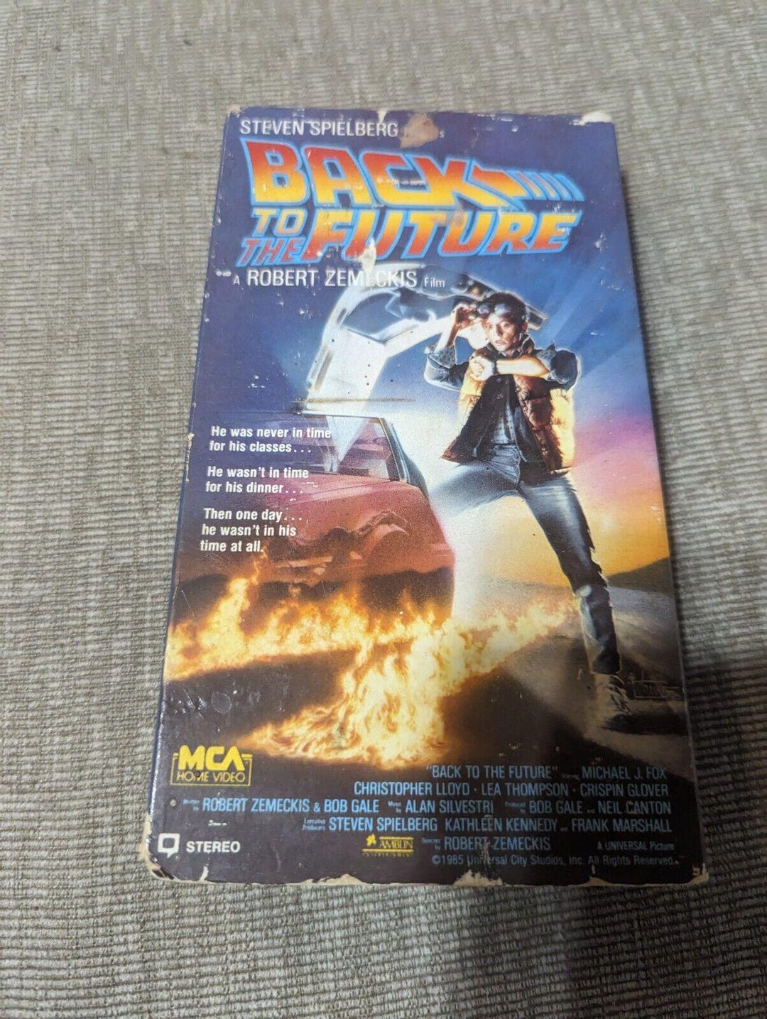 Back to the Future VHS, 1986 1985 Yellow MCA Logo Scotch Hi-fi ...