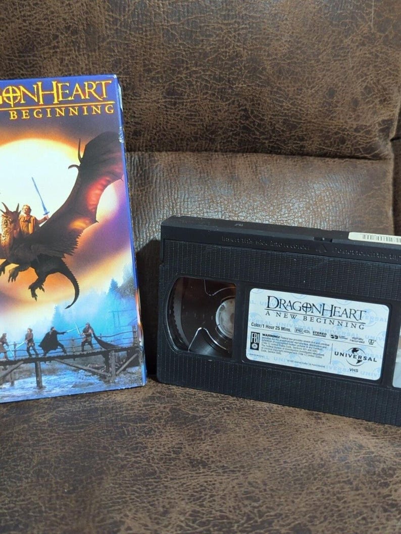 VHS Dragonheart: A New Beginning Dragon Fantasy Collectors Movie 2001 ...