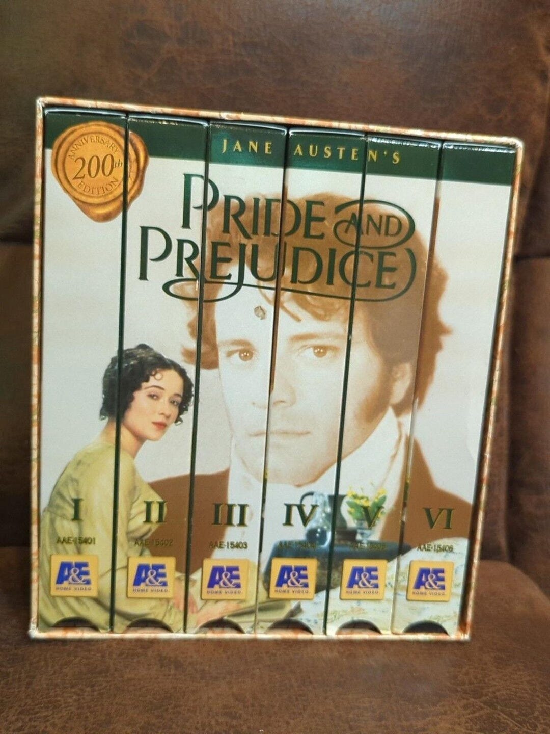 Pride and Prejudice (mini-series) (VHS, 1996, 6-tape) 200th Anniversary ...