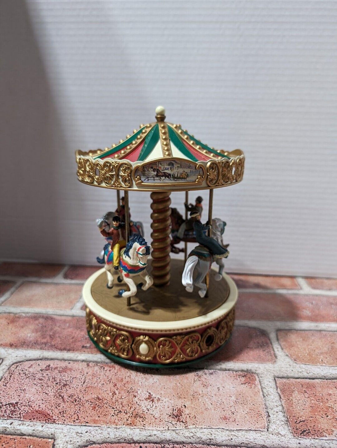 Mr Christmas Holiday Merry Go Round Musical Animated Carousel Carols ...