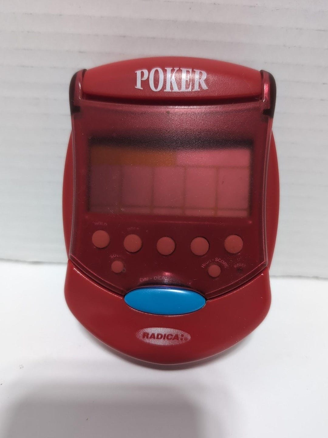 Vintage Radica Flip Top Handheld Hand Held Poker Game 2001 Travel ...