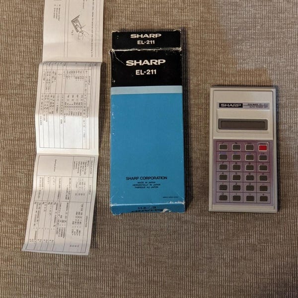 Vintage Sharp Calculator - Etsy