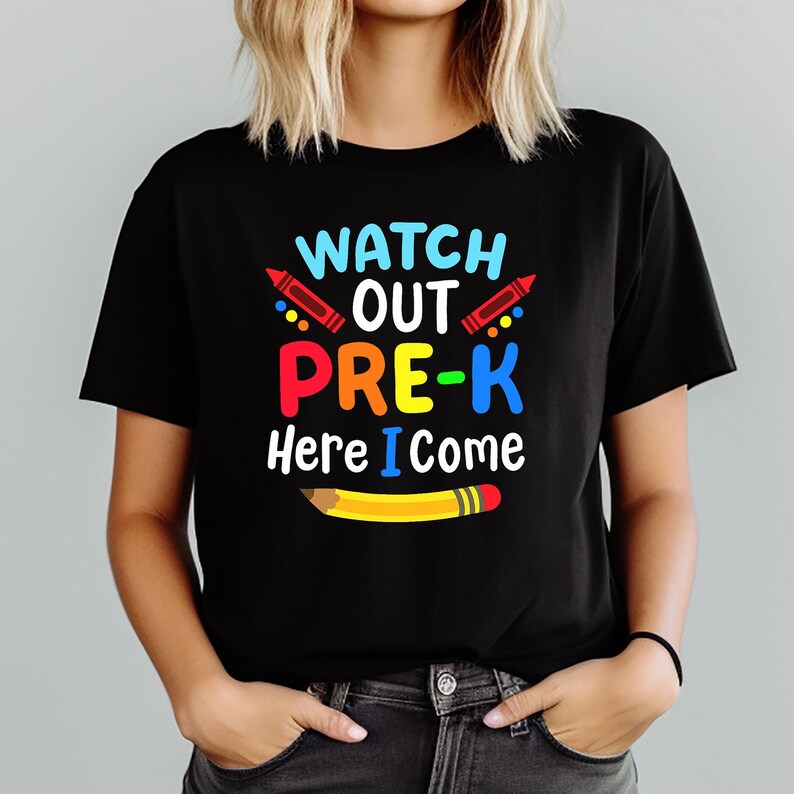 Watch Out Pre-k Here I Come Png Bundle, First Day of Pre-k Png, Pre-k ...