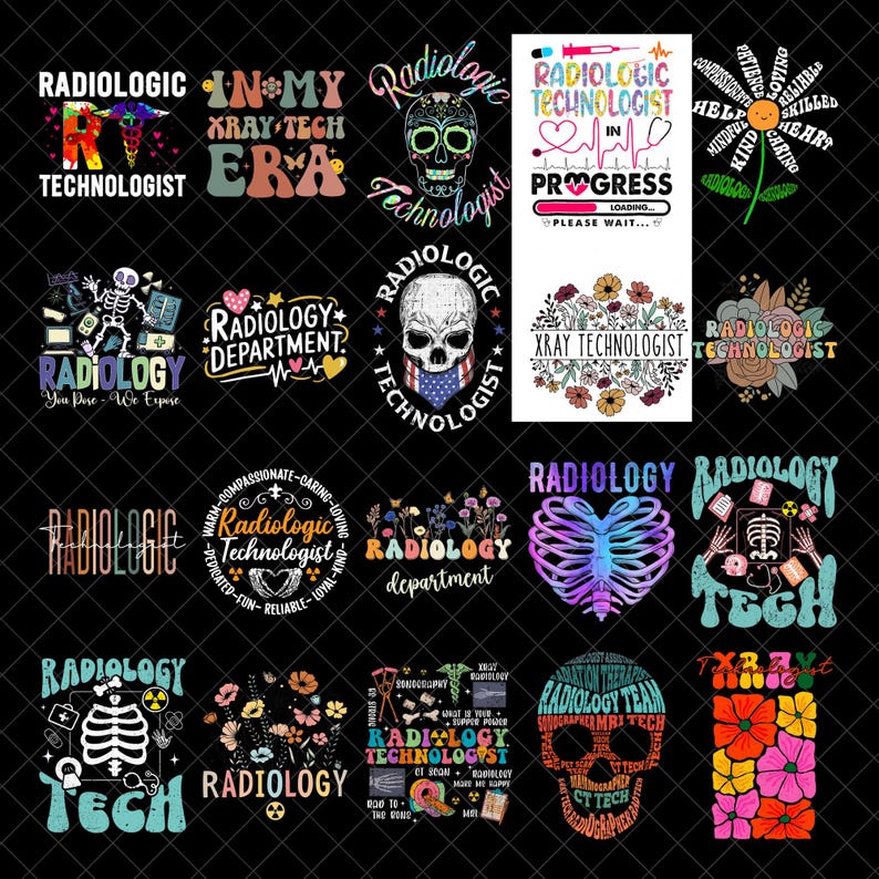 Retro Radiology Technologist Png Bundle, Radiology Technologist ...