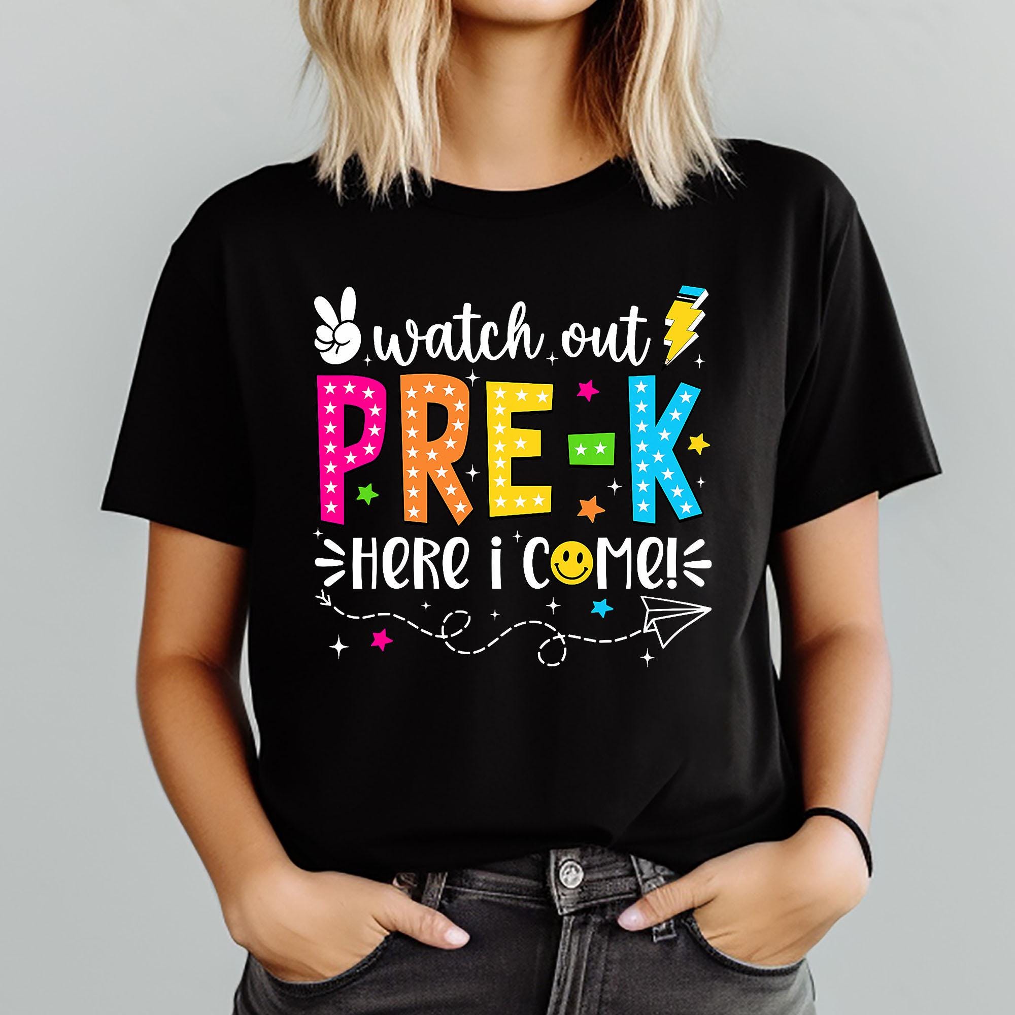 Watch Out Pre-k Here I Come Png Bundle, First Day of Pre-k Png, Pre-k ...