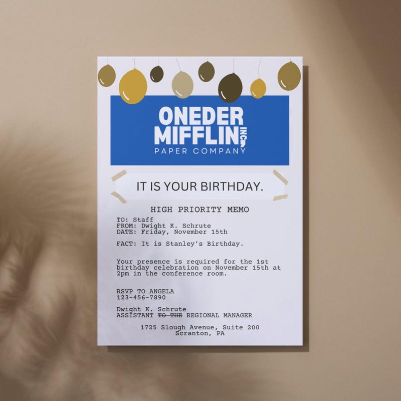 Dunder Mifflin - Etsy