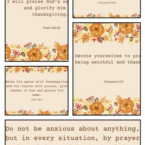 30 Thanksgiving Scripture Cards Daily Inspiration for November Memory ...