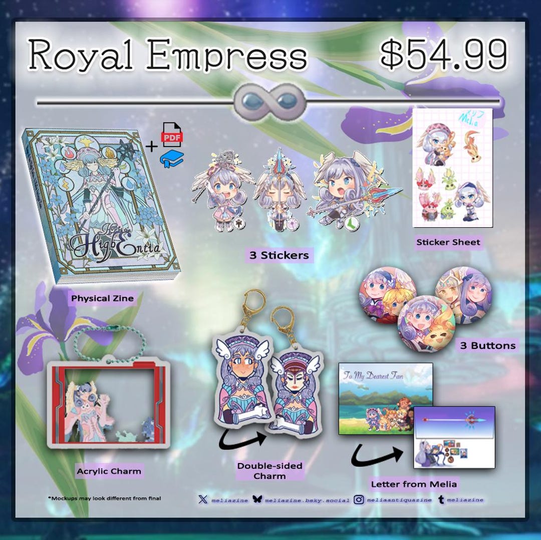 Royal Empress Paper Charms Bundle - Etsy