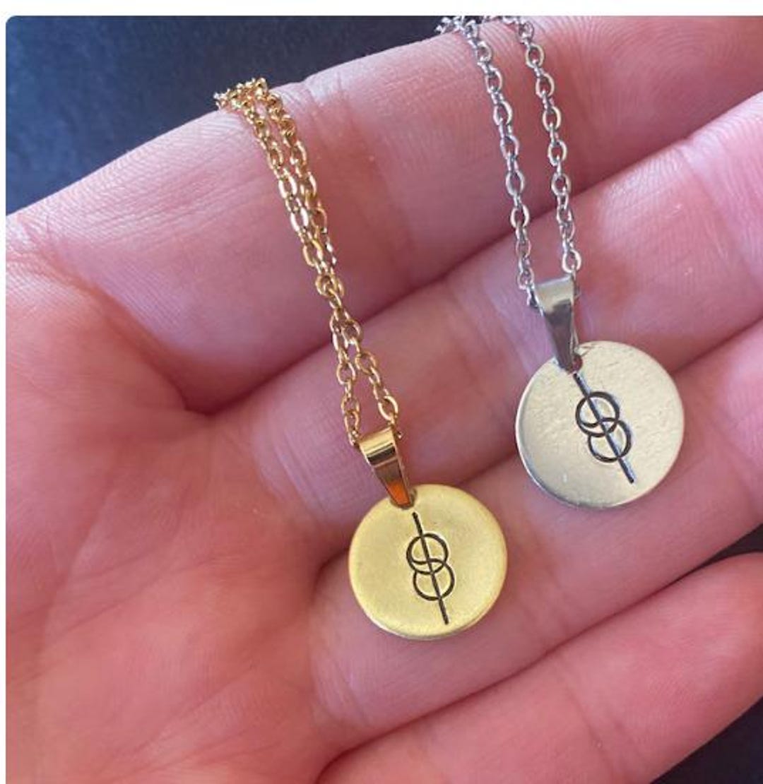 Reality Shifting Necklace Engraved Shifting Symbol - Etsy