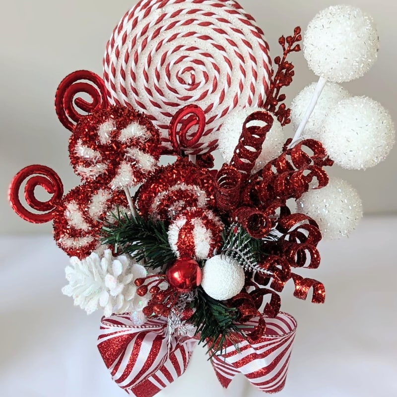 Peppermint Christmas Decor - Etsy