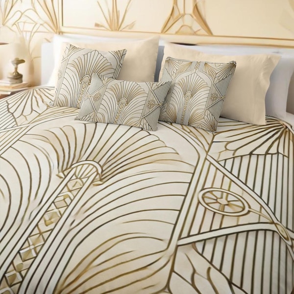 Art Deco Bedding - Etsy UK