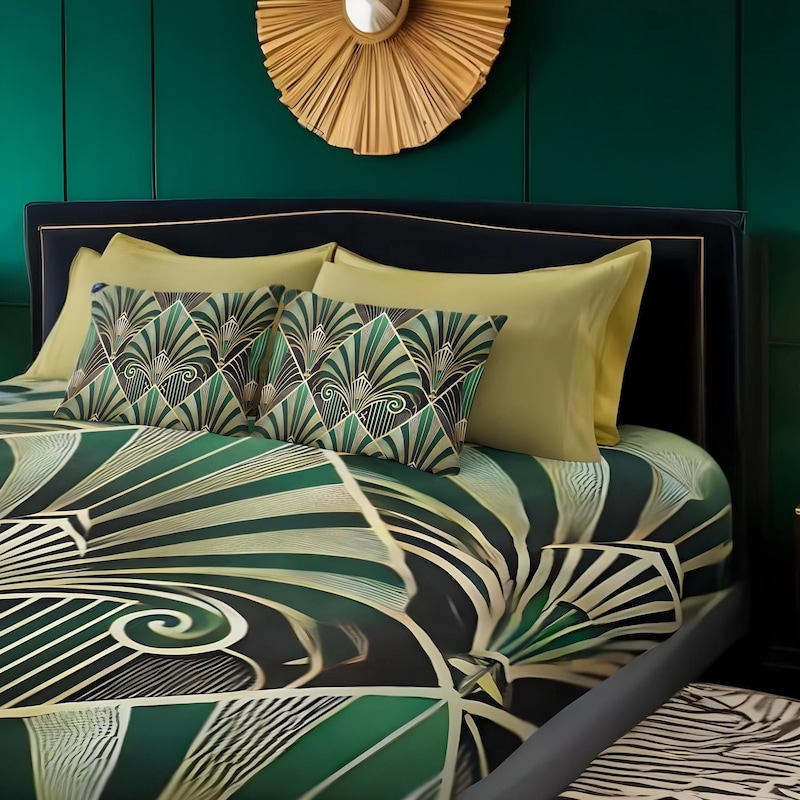 Art Deco Bedding - Etsy UK
