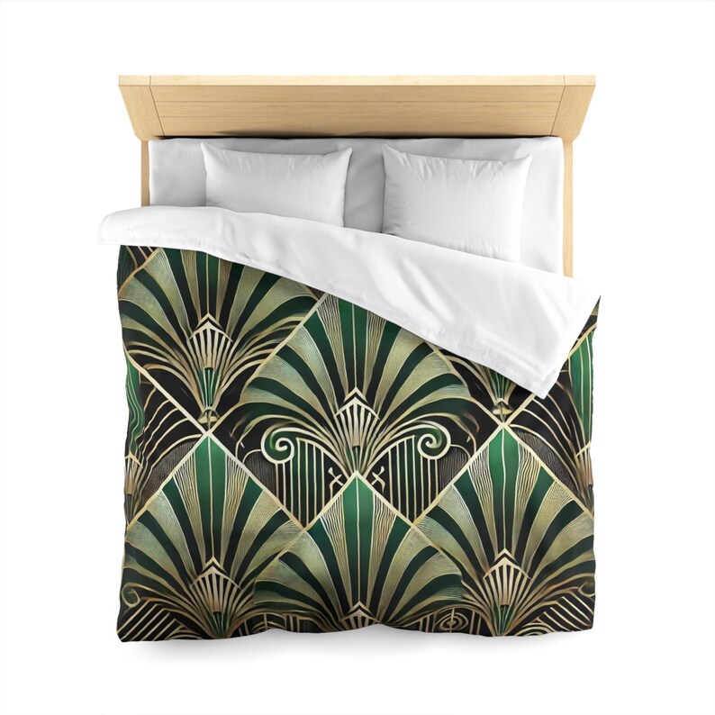 Elegant Duvet Cover Set, Art Deco Bedding, Luxury Microfiber Bedspread ...
