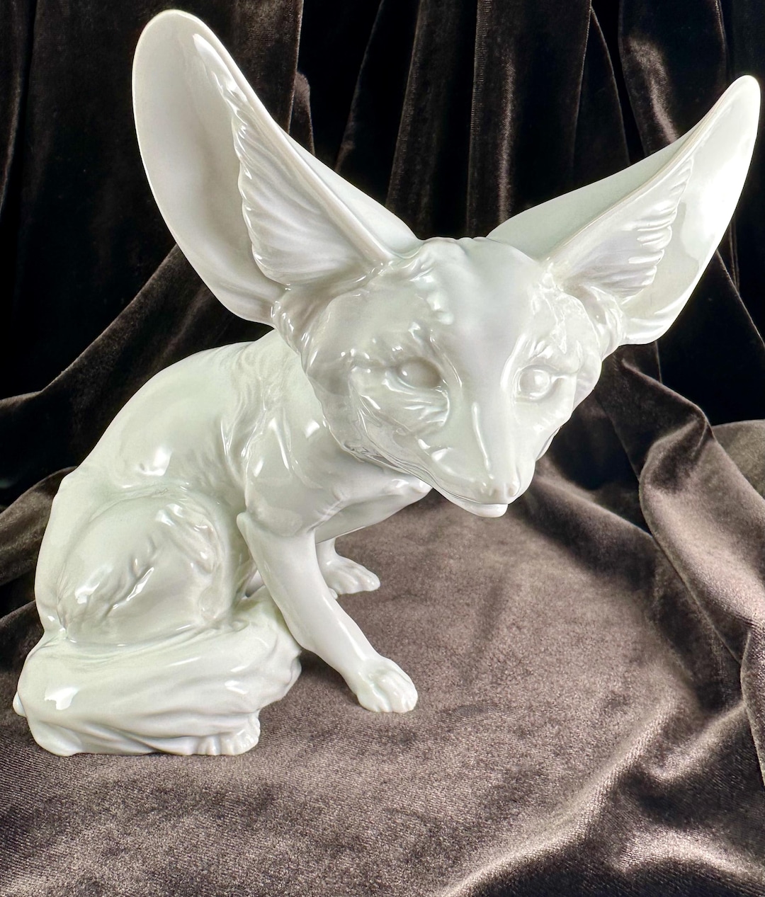Vintage Wien Augarten Austria White Porcelain Fennec Fox Figurine by ...