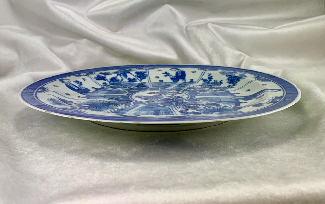 Antique Chinese Kangxi Porcelain Long Eliza Charger Plate - Etsy