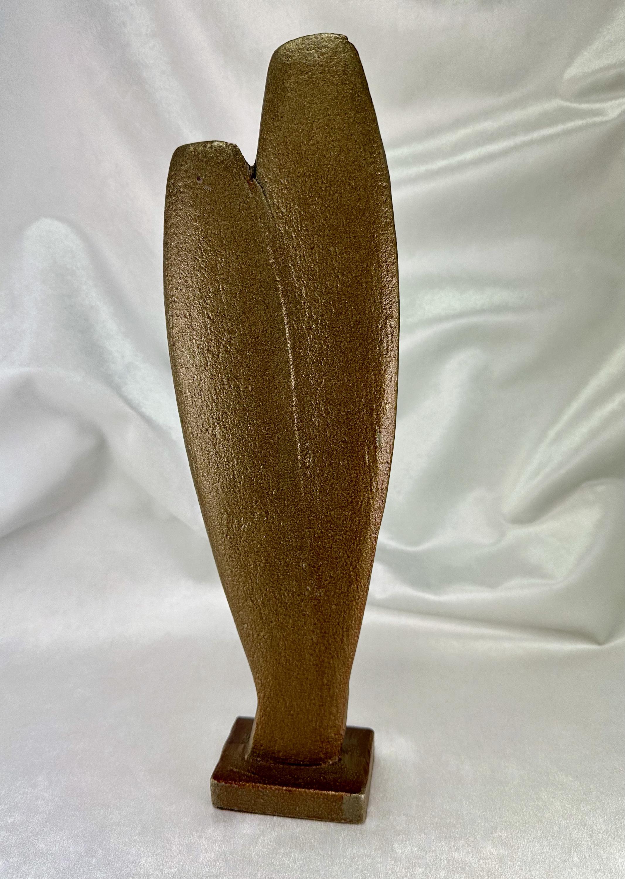 Vintage Amedeo Modigliani Style Male and Female Heads Bronze Sculpture ...