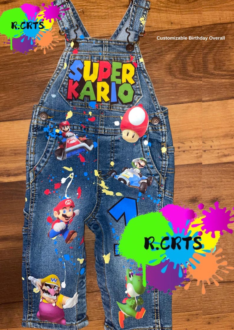 Custom Birthday Kart Racer Overall | Birthday Customized Outfit | Kids ...