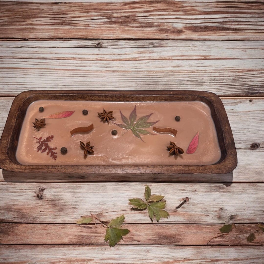 Rustic Maple Syrup Scented Candle - Hand-poured Soy Wax With Woodwick ...