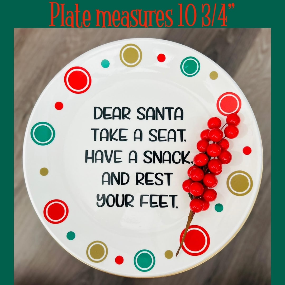 Santas Snack Plate - Etsy
